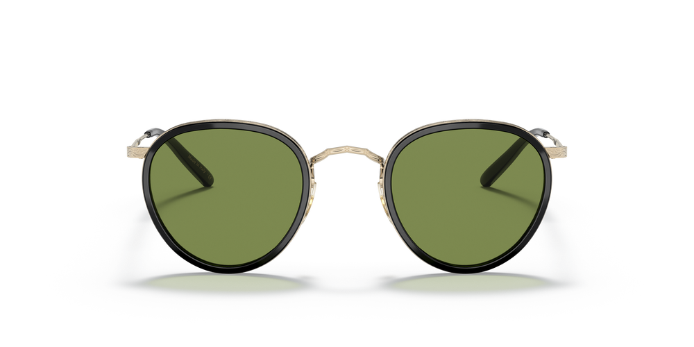 Oliver Peoples MP-2 Sun Exclusive con montatura Nero/Oro e lenti Verde ...