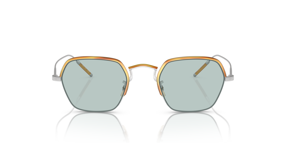 Oliver Peoples TK-7 with Silver/Amber Tortoise frame | Oliver Peoples®