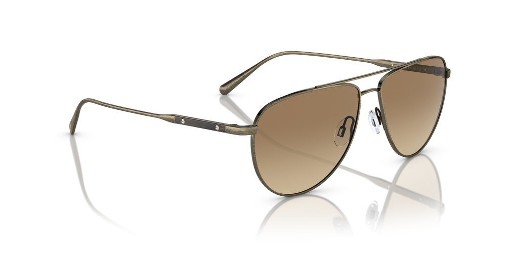 Oliver Peoples Disoriano with Antique Gold frame and Chrome Amber ...