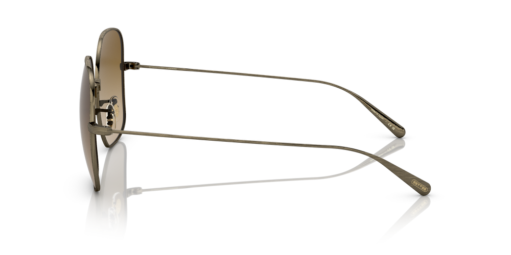 Oliver Peoples Deadani with Antique Gold frame and Light Brown Gradient ...