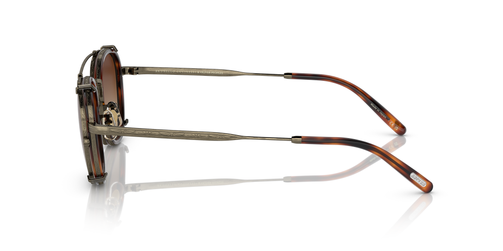 Oliver Peoples Lilletto with Antique Gold/Dark Mahogany frame and Dark ...