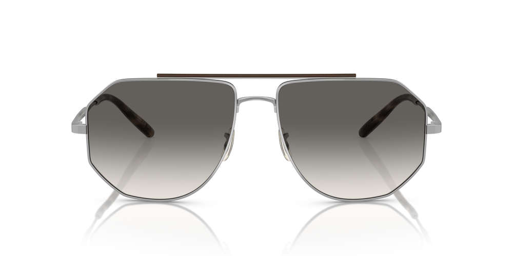Oliver Peoples Moraldo avec monture Argent et verres Light Shale ...