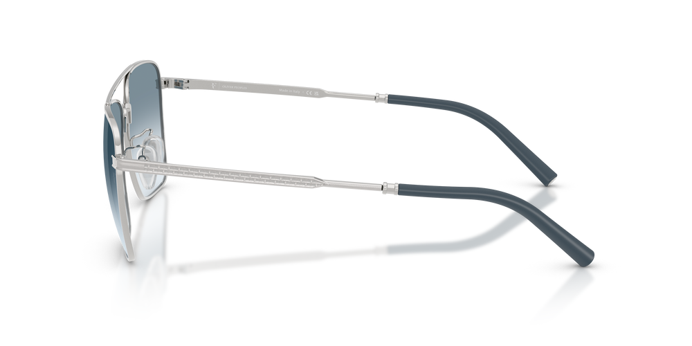 Oliver Peoples R-15 with Brushed Silver frame and Sky Gradient Wash to ...