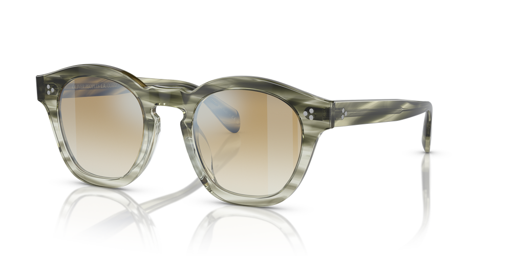 Oliver Peoples Boudreau L.A with Washed Jade frame and Soft Yellow ...