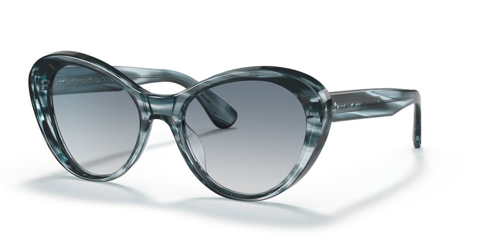 Oliver Peoples Zarene with Washed Lapis frame and Soft Teal Gradient ...