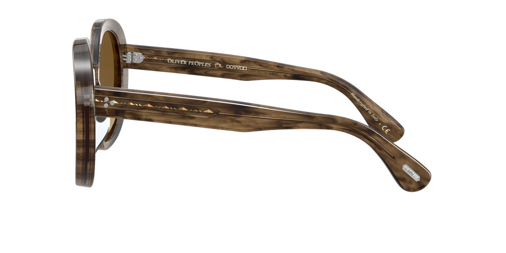Oliver Peoples Leidy avec monture Smoke Sépia et verres Marron Polar ...