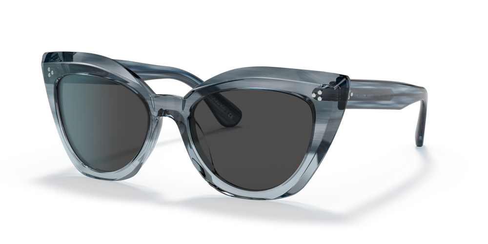 Oliver Peoples Laiya avec monture Dusk Blue VSB et verres Gris | Oliver ...