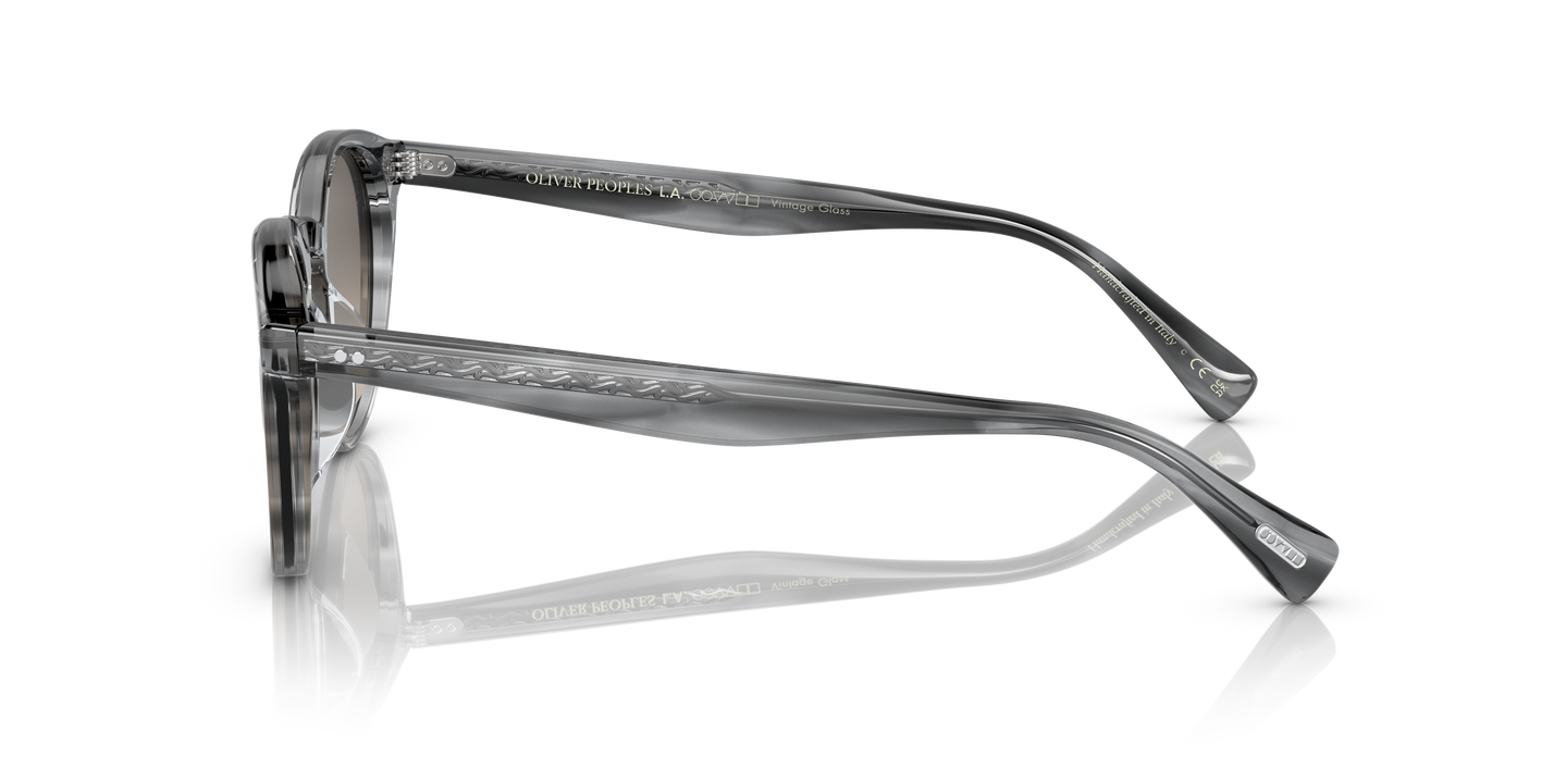 Oliver Peoples Romare Sun with Grey Textured Tortoise frame and Shale ...