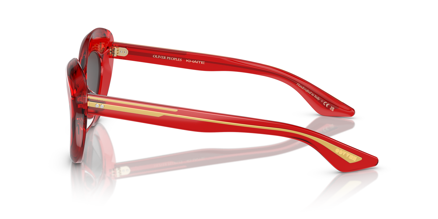 Oliver Peoples 1968C with Translucent Red frame and Grey lenses ...