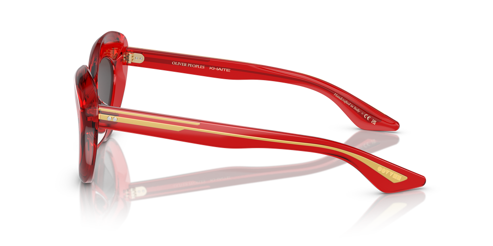 Oliver Peoples 1968C with Translucent Red frame and Grey lenses ...