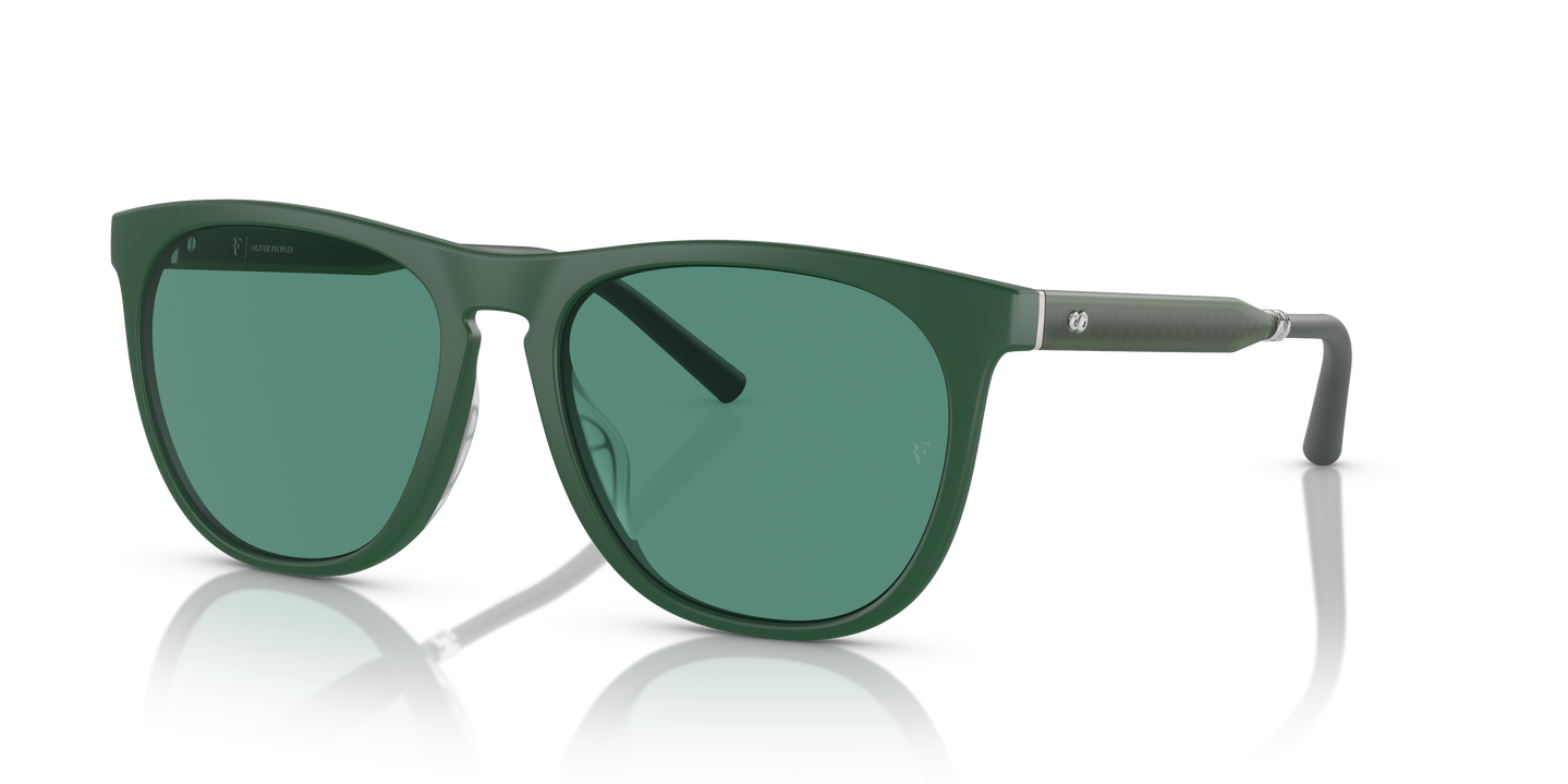 Oliver Peoples R-1 with Semi-Matte Ryegrass frame and Forest lenses ...