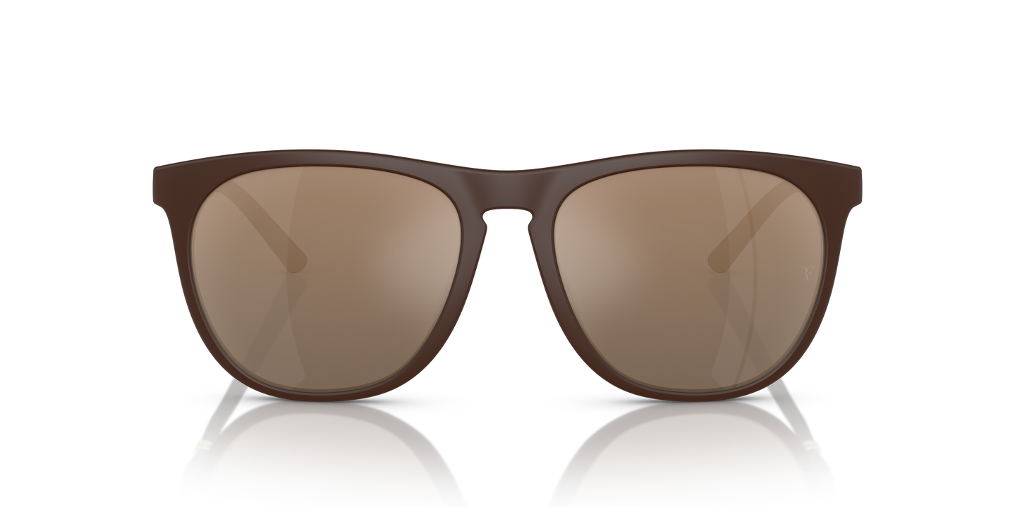 Oliver Peoples R-1 with Umber frame and Desert Flash Mirror lenses ...