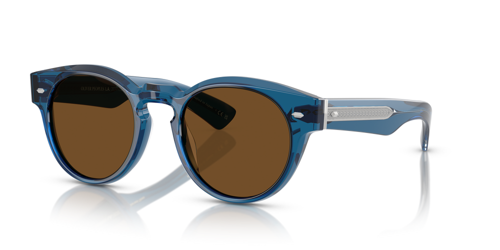 Oliver Peoples Hayton 18k with Translucent Blue frame and True Brown ...