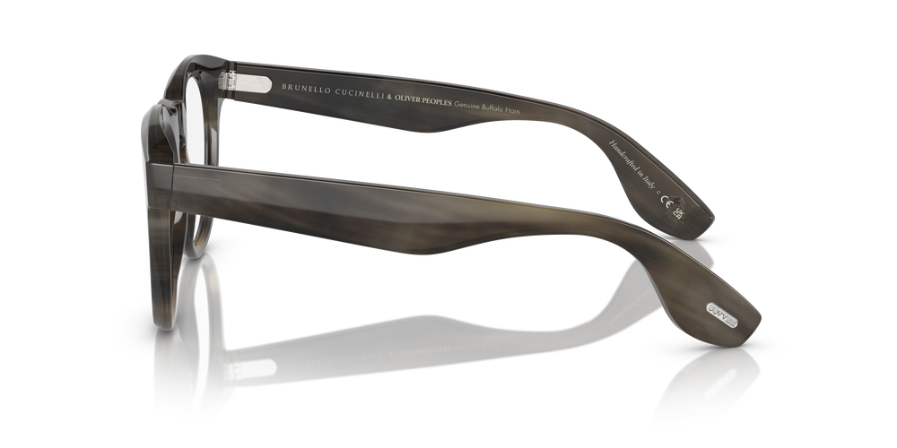 Oliver Peoples Nino Horn with Light Brown Horn frame and Blue Block ...