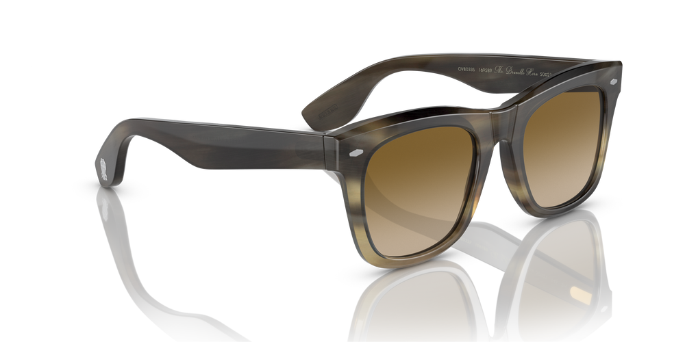 Oliver Peoples Mr. Brunello Horn con montura Cuerno Marrón Claro y ...