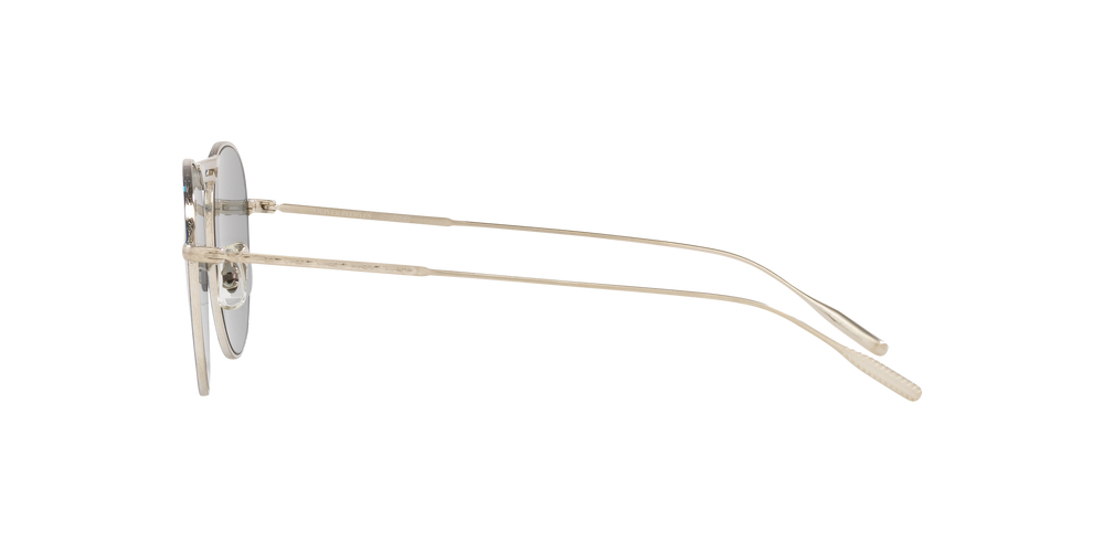 Oliver Peoples Cade-J with Brushed Chrome/Navy frame and Carbon Grey ...